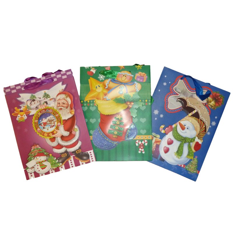 Купить Пакет подарочный новогодний средний с доставкой