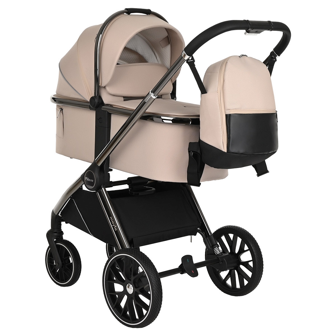 Купить PITUSO Коляска 3 в1 Mayla люлька-пер+ короб+прогулка Beige с доставкой